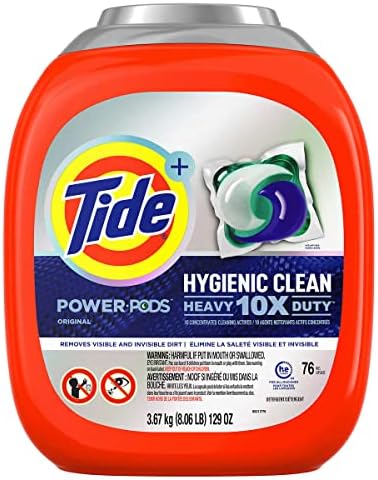 Tide Hygienic Clean Heavy 10x Duty Power PODS Laundry Detergent Pacs ...