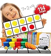 Amazon.com: Magnetic Ten Frame Set: 4 Durable Ten-Frames + 50 Colorful ...