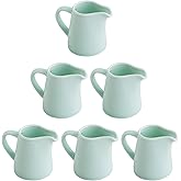 Amazon.com | TAMAYKIM 12 oz Ceramic Cream Jugs, Creamer Pitcher Set ...