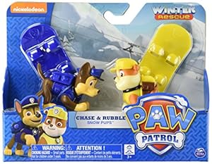 Paw Patrol Winter Rescue - CHASE AND RUBBLE Snow Pups: Amazon.co.uk ...