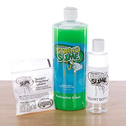 Steve Spangler's String Slime, Radioactive Green, 32oz DIY Slime Kit in ...