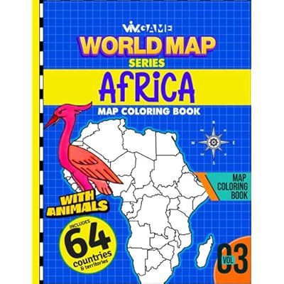 Africa Map Coloring Book - Geography Activity Book Nepal | Ubuy