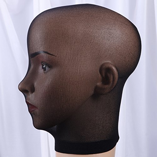 LUOEM Stockings Headgear Pantyhose Mask Black Breathable Unisex Head ...