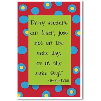 Amazon.com: Every Student Can Learn - NEW Classroom Motivational Poster ...