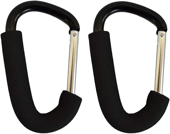 Wholesale Solutions® - 2x Black Large Buggy Clips For Pram Pushchair ...