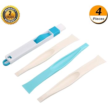Amazon.com: Eunion Blue Plastic Multipurpose Stiff Scraper Scratch Free ...