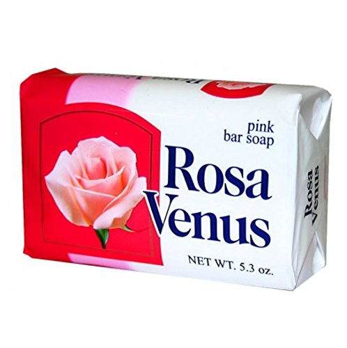 Amazon.com : Jabon Rosa Venus Blanco Clasico 150 g / 5.29 oz Soap Bar ...
