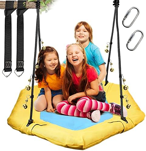 PACEARTH Saucer Tree Swing for Kids Adults 40 Inch Saucer , 700 lb ...
