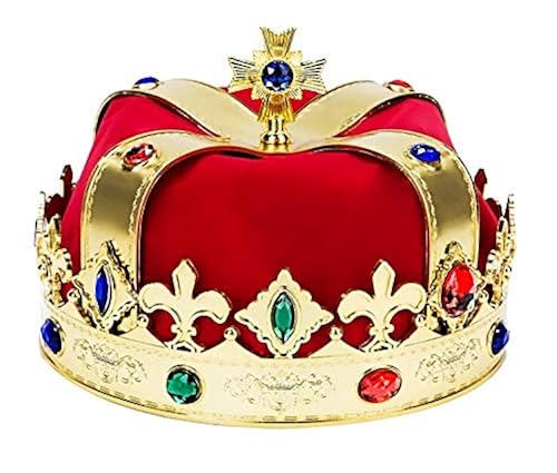 King Gold Crowns Costume – Perfect for Royal Kingdom Party Theme and ...