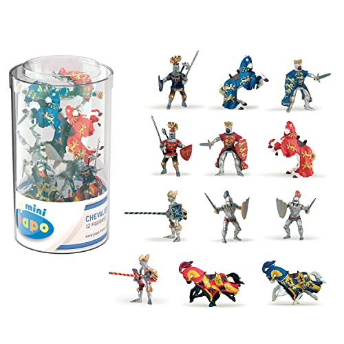 Papo Mini Tub Figure, Knights - 12 Pieces | Pricepulse