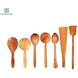 Buy The Indus Valley Neem Wood Spatulas for Cooking & Serving - Thick ...