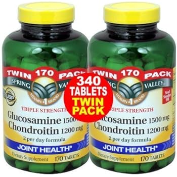 Amazon.com: Spring Valley - Glucosamine Chondroitin, Triple Strength ...