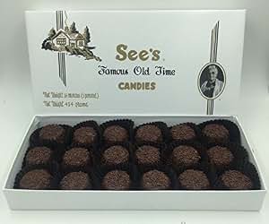 Amazon.com : See's Candies 1 lb. Milk Bordeaux(tm) : Chocolate ...