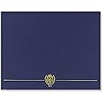 Amazon.com : Navy Classic Crest Certificate Cover - 25 Covers ...
