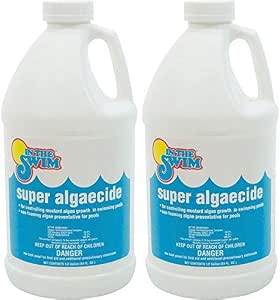 Amazon.com : In The Swim Super Pool Algaecide - (2) 1/2 Gallon : Patio ...