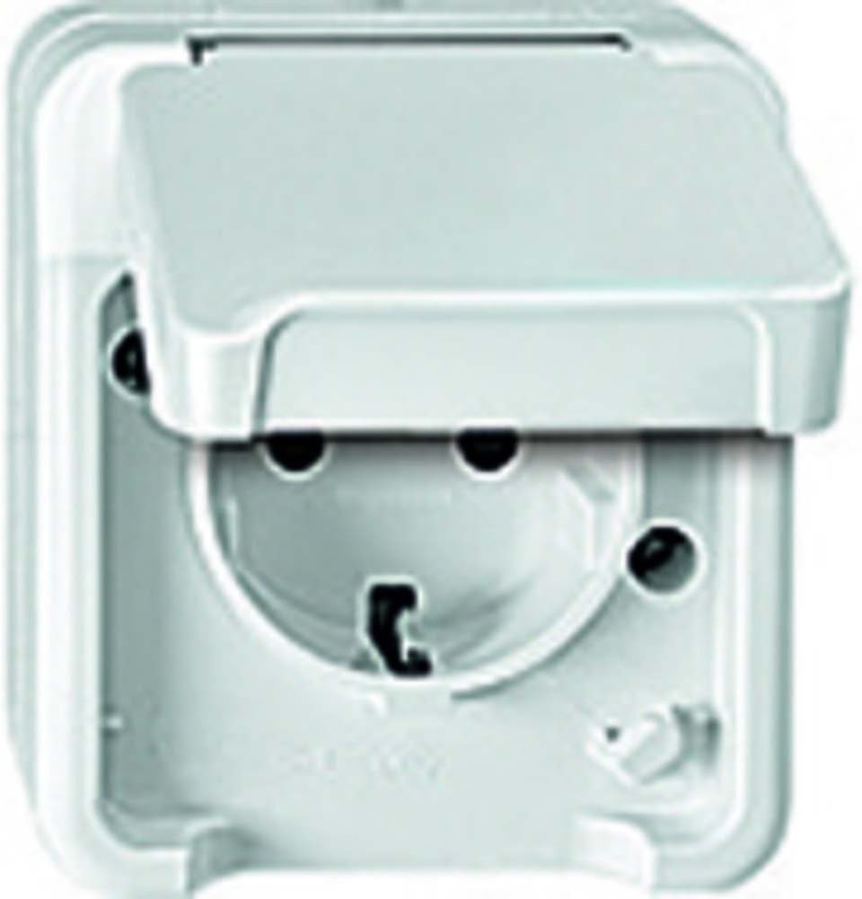 Merten Aquastar SCHUKO socket outlet with Child Protection, Polar White ...
