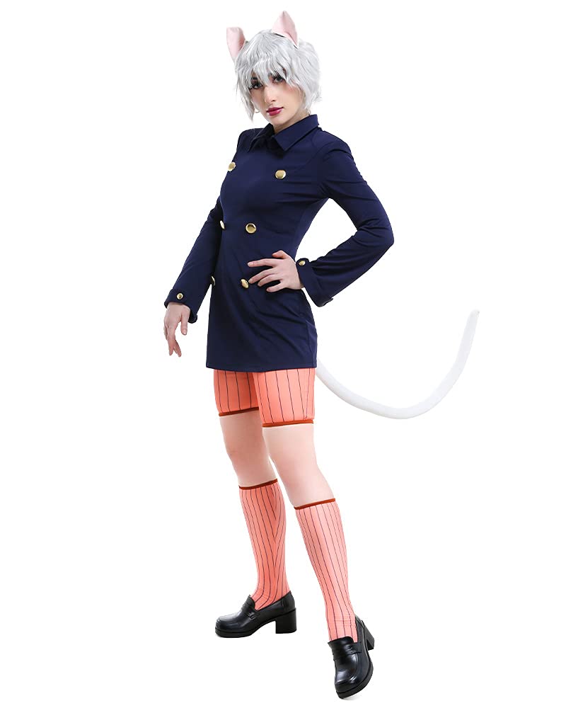 Mua haikyuu Women Pitou Cosplay with Ears Tail Cat Costume Dark Blue ...