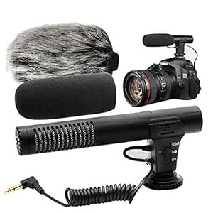 Amazon.com : Video Microphone, Photography Interview MIC Microphone ...