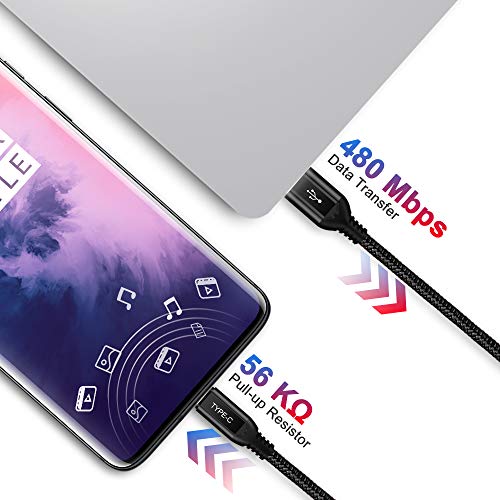 TITACUTE for OnePlus Dash Charge Cable 6.6ft USB C Warp Charge Cable ...