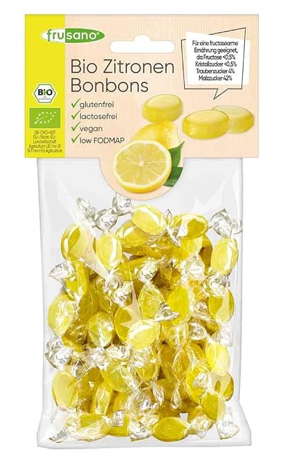 Frusano Bio Zitronen Bonbons 85g: Amazon.de: Lebensmittel & Getränke