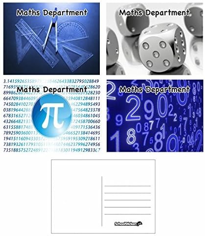 School Stickers Maths School Postcards – Blank Reverse – Bumper Pack ...
