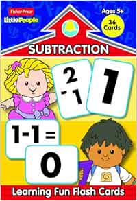 Fisher Price Little People Math Flash Cards-Subtraction: Modern ...