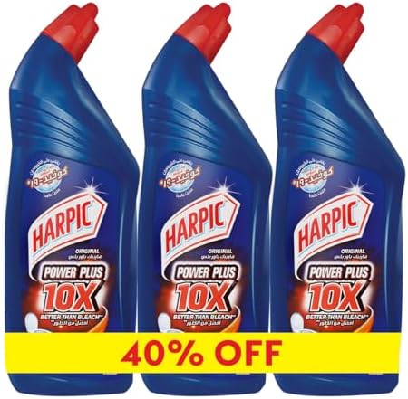 Harpic Toilet Cleaner Power Plus Original, 700 ml Pack of 3, 40% Off price in Egypt | Amazon ...