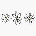 Amazon.com: EMC Graphics Hippie Flower Cartoon Vinyl Waterproof Sticker ...