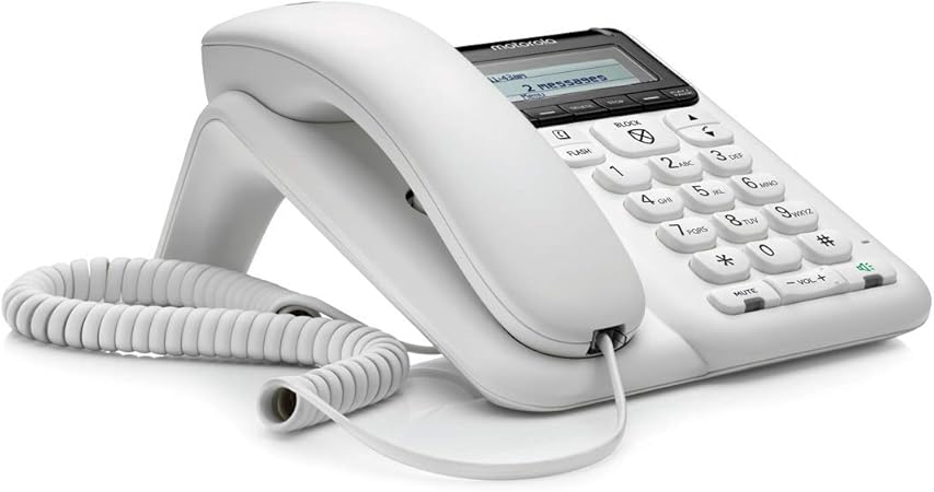 Motorola CT610 Corded Telephone with Answering Machine and Advanced ...