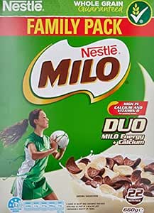 NESTLÉ MILO Duo Whole Grain Cereal, 660g: Amazon.com.au: Grocery ...