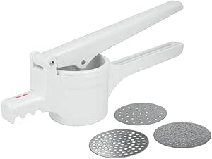Amazon.com: Metaltex USA Inc. Potato Ricer, White: Touch On Bathroom ...