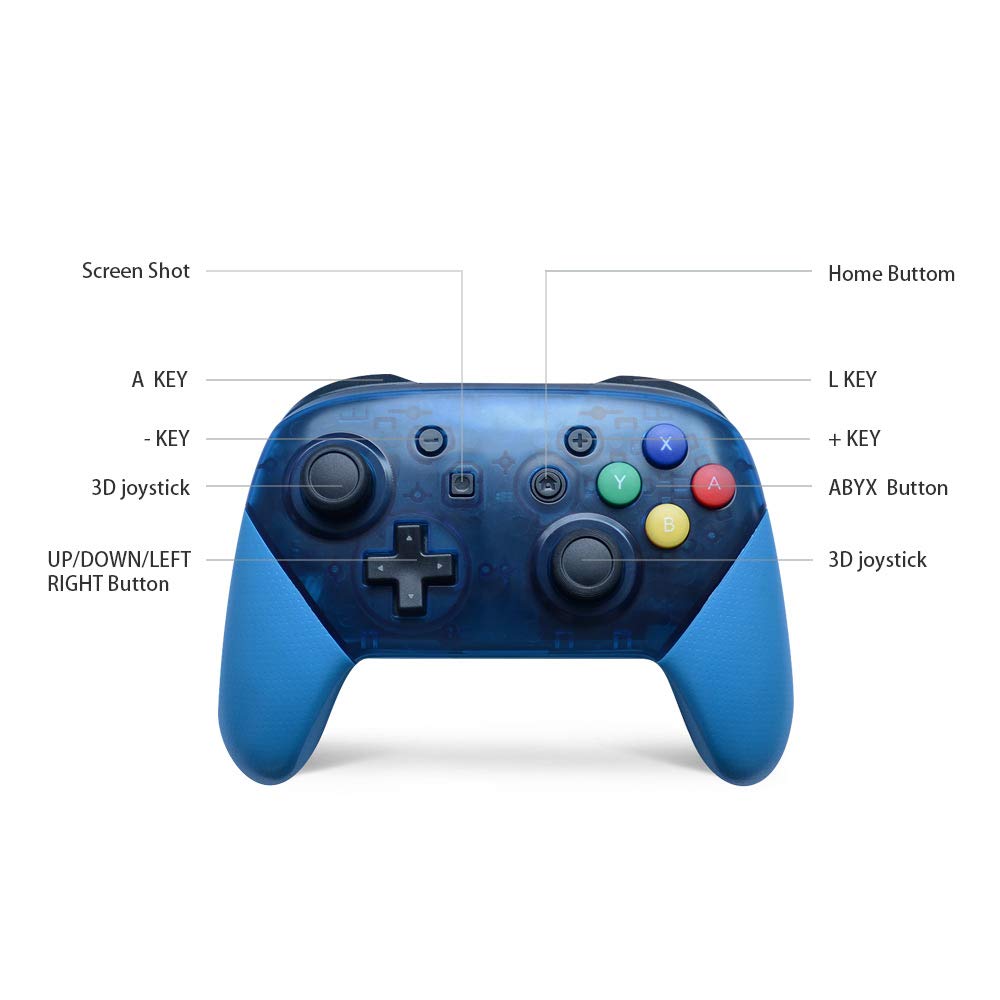 Switch pro Controller,Wireless Controller Compatible for Nintendo ...