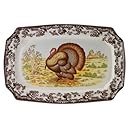 Amazon.com | Spode Woodland Turkey Rectangular Platter: Serving Platter ...