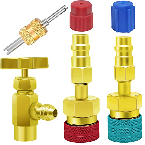 FANOVO R1234YF to R134A Quick Coupler Adapter R1234yf to R134a ...