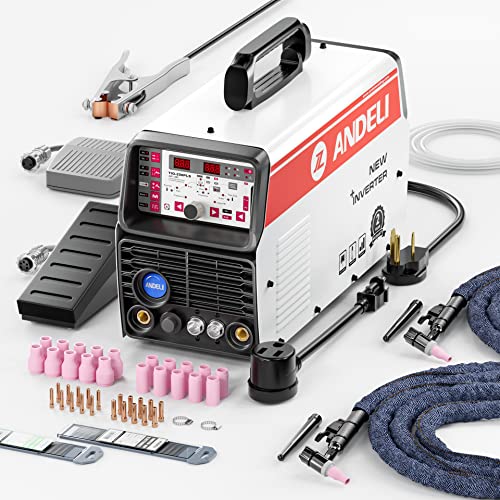 ANDELI 110V/220V 200AMP Aluminum Tig Welder, AC/DC Tig Welder With ...