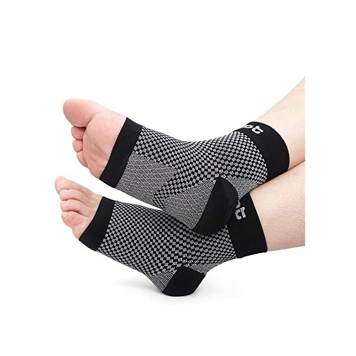 Dr. Foot's Compression Arch Support Sleeves Socks with Comfort Gel Pads ...