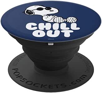 Amazon.com: Peanuts Chill Out Snoopy PopSockets Grip and Stand for ...