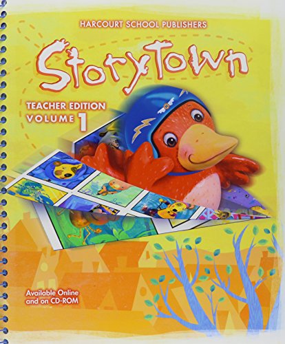 Amazon.com: Storytown, Teacher Edition, Vol. 1, Grade K: 9780153721151 ...