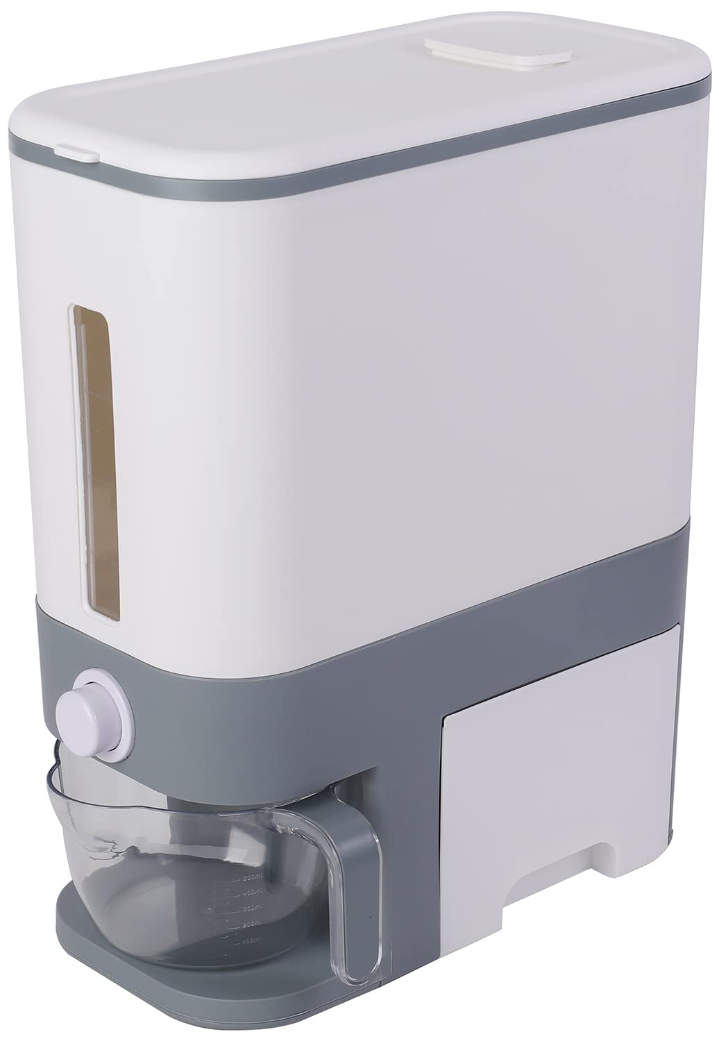 Sooyee 23 Lbs Rice Dispenser with Measuring Cup,Upgraded Rice Container ...