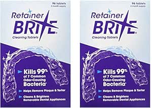 Amazon.com : Retainer Brite Retainer brite -6 months supply- 2 boxes ...