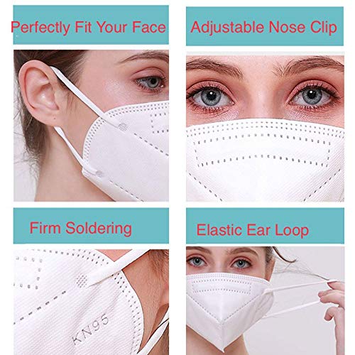 10 Pack Thick 5-PLY Dustproof Face Protection Cover Safety Respirator ...