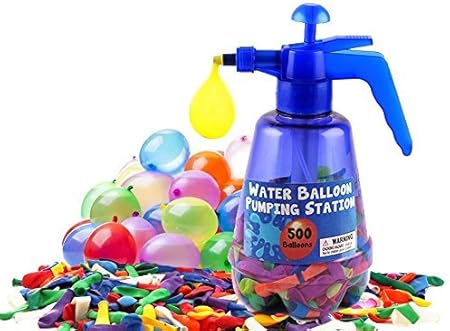 Water Balloon Pumping Station with 500 Water Balloons and Water Pump ...