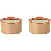 Amazon.com: Neoflam 2 Set FIKA One Kitchen Porcelain Ceramic Food ...