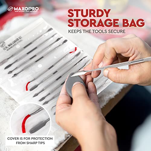 Premium Wax Carving Tools Set – 12 Pcs Stainless Steel Clay & Wax Sculpting Tools – Double Ended ...