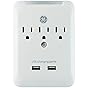 Amazon.com: ECHOGEAR Low Profile Surge Protector 2 Pack - 3 AC Outlets ...