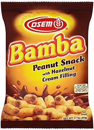 Osem Hazelnut Cream Bamba Snack 60 g (Pack of 18): Amazon.co.uk: Grocery