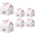 Amazon.com: HAN SHENG 20 Pcs Bowknot House Shaped Gift Boxes Candy ...