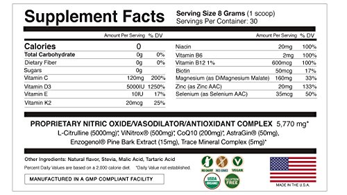 OxySpark 10X Enhanced Nitric Oxide Booster with ViNitrox® - New Grape ...
