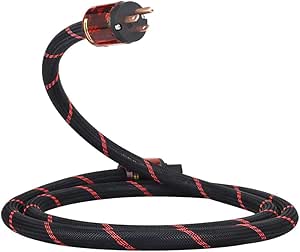 Amazon.com: Audiocrast High Fidelity Power Cord 125V 15A, Hi-End ...