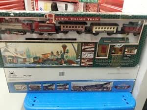 Amazon.com: Holiday Village Train Set by New Bright Imports: Toys & Games